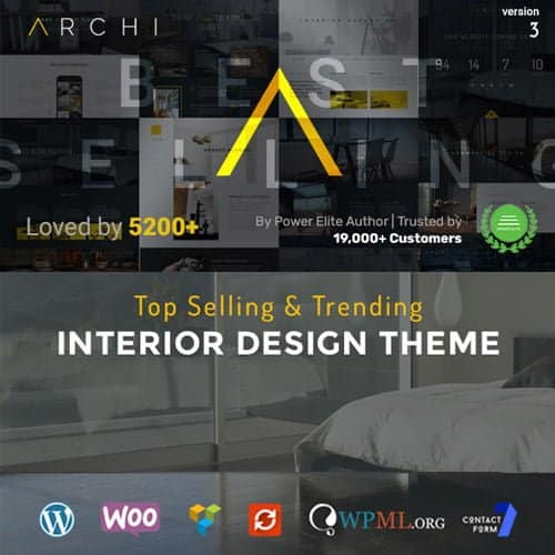 Archi – Interior Design WordPress Theme - Theme Plugin BD