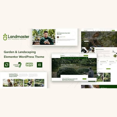 Landmaster – Garden & Landscaping WordPress Theme - Theme Plugin BD