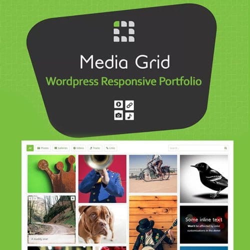 Media Grid – WordPress Responsive Portfolio - Theme Plugin BD