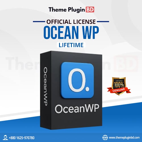 OceanWP Lifetime Original License Key Activation - Theme Plugin BD